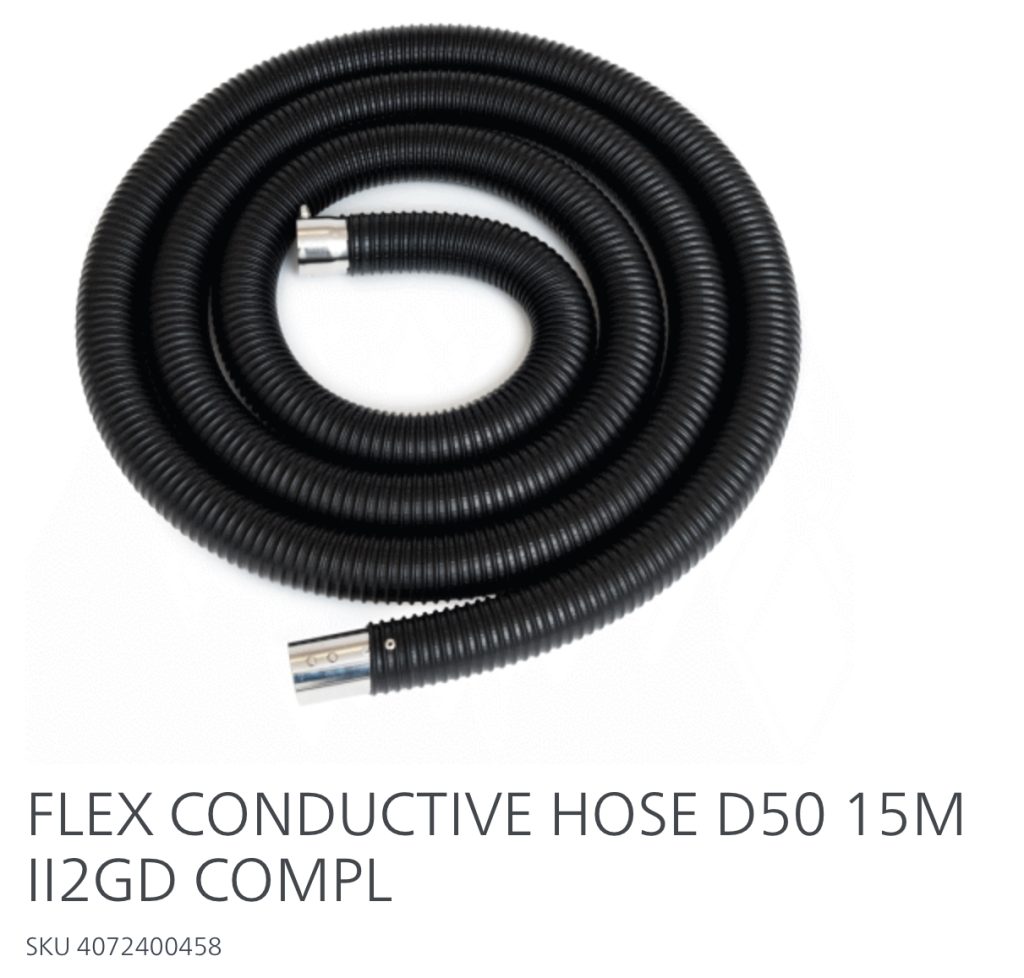 FLEX CONDUCTIVE HOSE D50 15M II2GD COMPL - ScrubVac