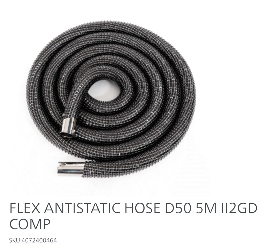 FLEX ANTISTATIC HOSE D50 5M II2GD COMP - ScrubVac