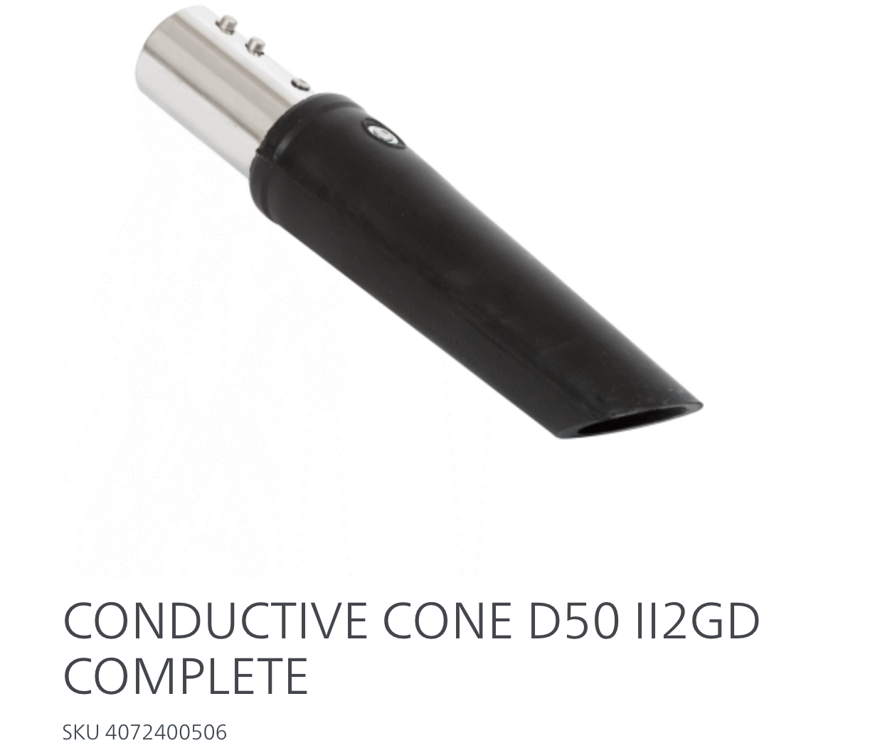 CONDUCTIVE CONE D50 II2GD COMPLETE - ScrubVac